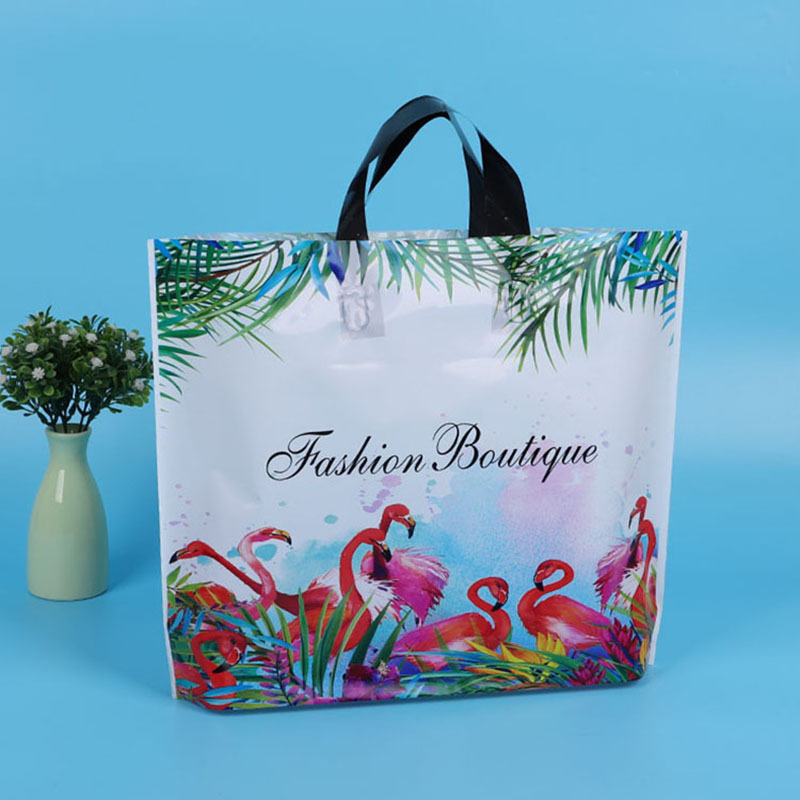 Printed wide plastic bag