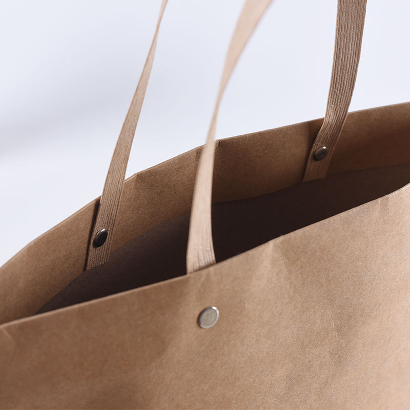 Solid color kraft paper bag