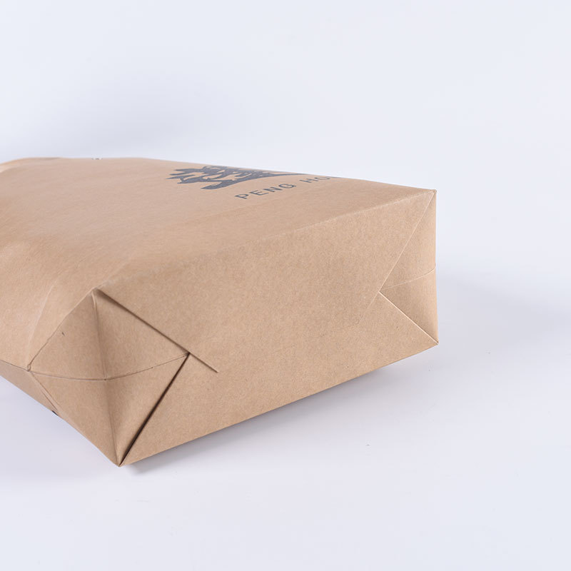 Solid color kraft paper bag