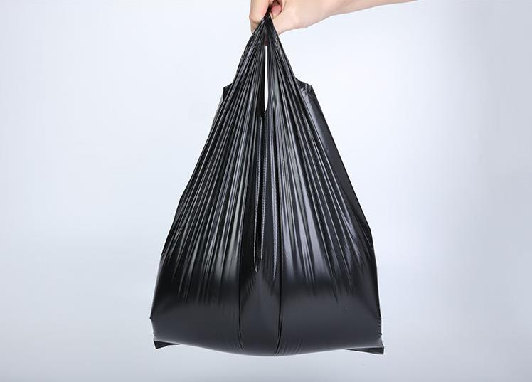 Black double plastic bag